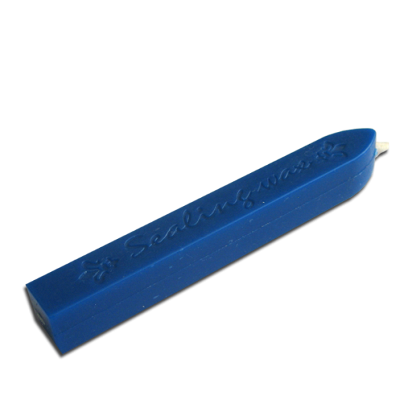 Сургуч с фитилем синий. Сургучная свеча для печатей